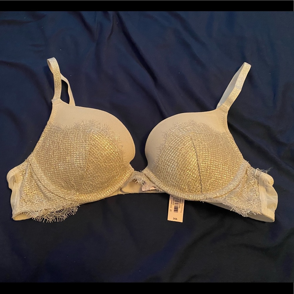 Victoria’s Secret Nude Gold Metallic Bra - Gem
